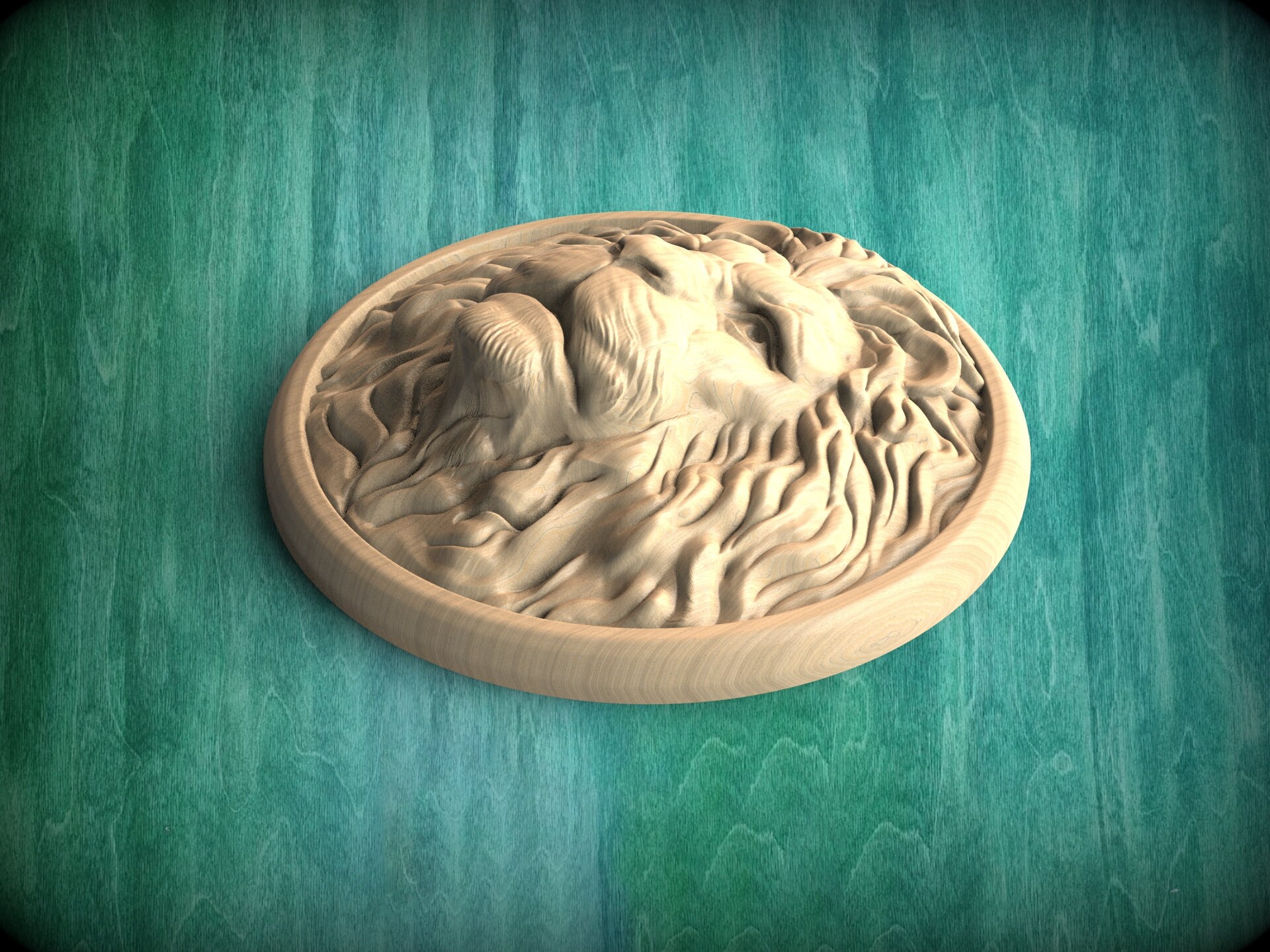 Round Rosette Lion Carved Lion Head Unpainted 1pc Applique - Etsy