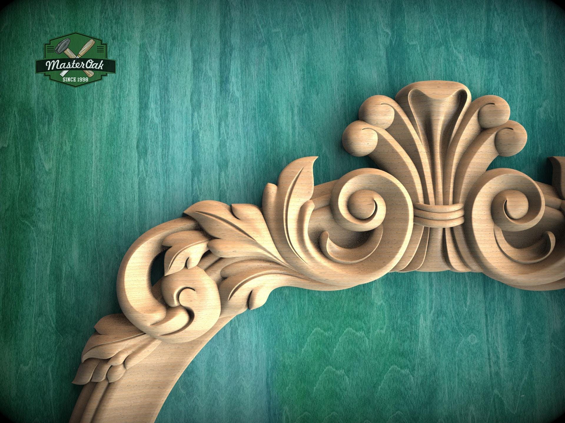 Baroque Style Wooden Arch Decoration – Classic Swirls and Foliage ...