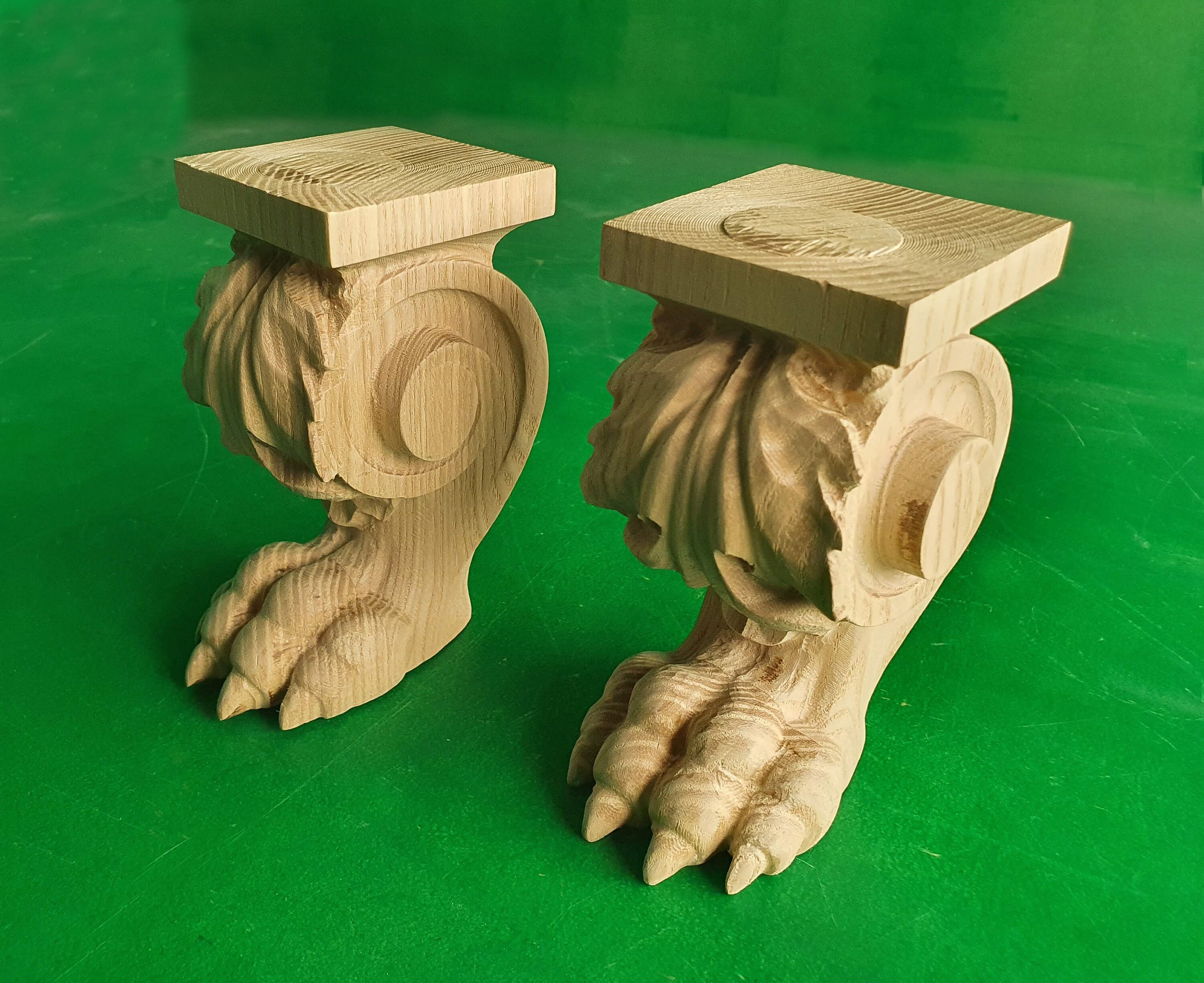 Legs With Claws Set 2 of Pc Classic Style Feets Baroque | Etsy