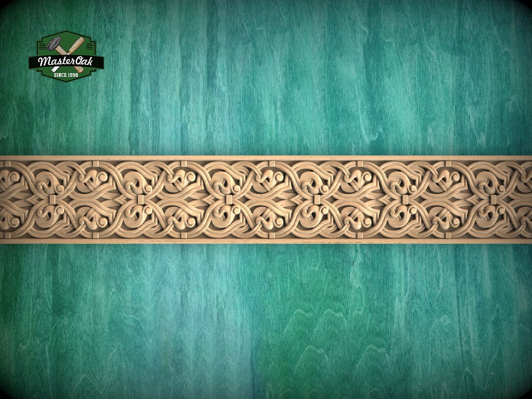 Timeless Celtic: Interwoven Wood Moulding – Wood Carved Design, 40 ...
