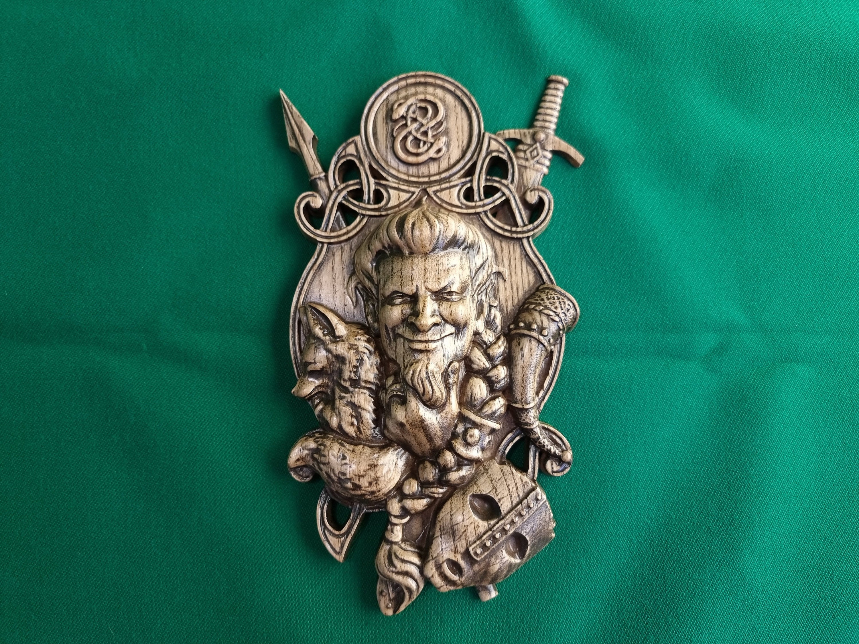 Loki God Sculpture Made of Wood Home Altar Heathen God and - Etsy