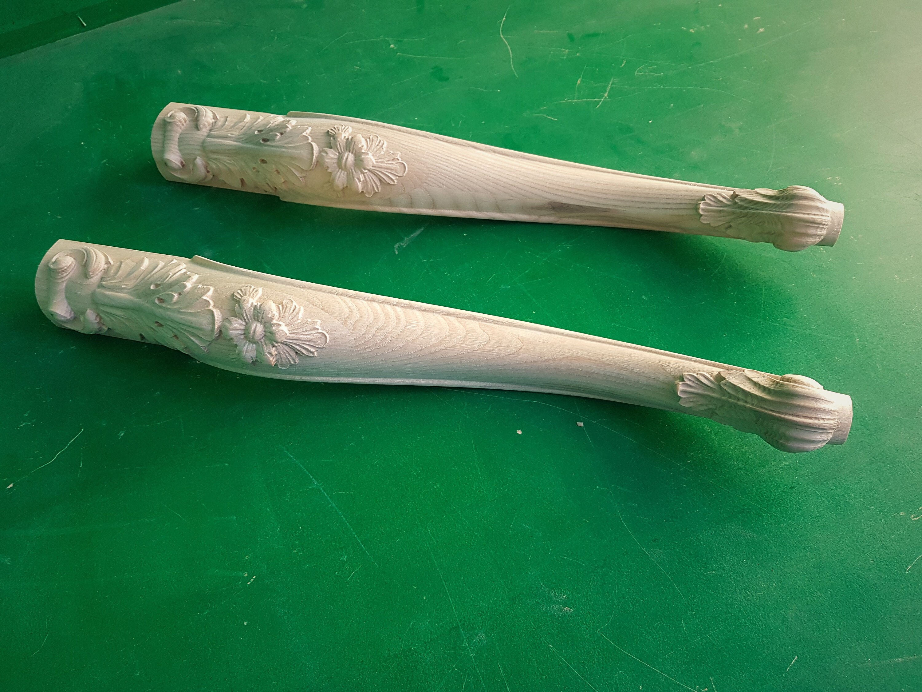 Carved Cabriole Legs Set 2pc for the Table Classic Style - Etsy