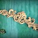 Openwork Floral Wood Applique for Interiors, Graceful Swirl Horizontal ...