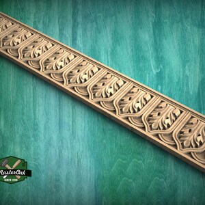 Gothic Flipping Moulding - Medieval Pattern, 40", 1 Pc, Unpainted ...