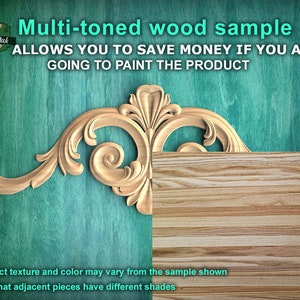 Elegant Curved Volute Wood Applique – Refined Decor Accent, Furniture ...