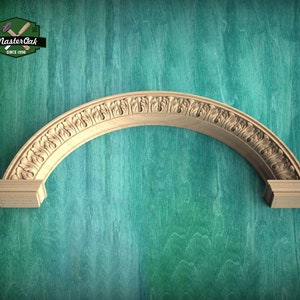 Floral Elegance Carved Arch, 1pc, Unpainted, Home Wall Embellishments ...