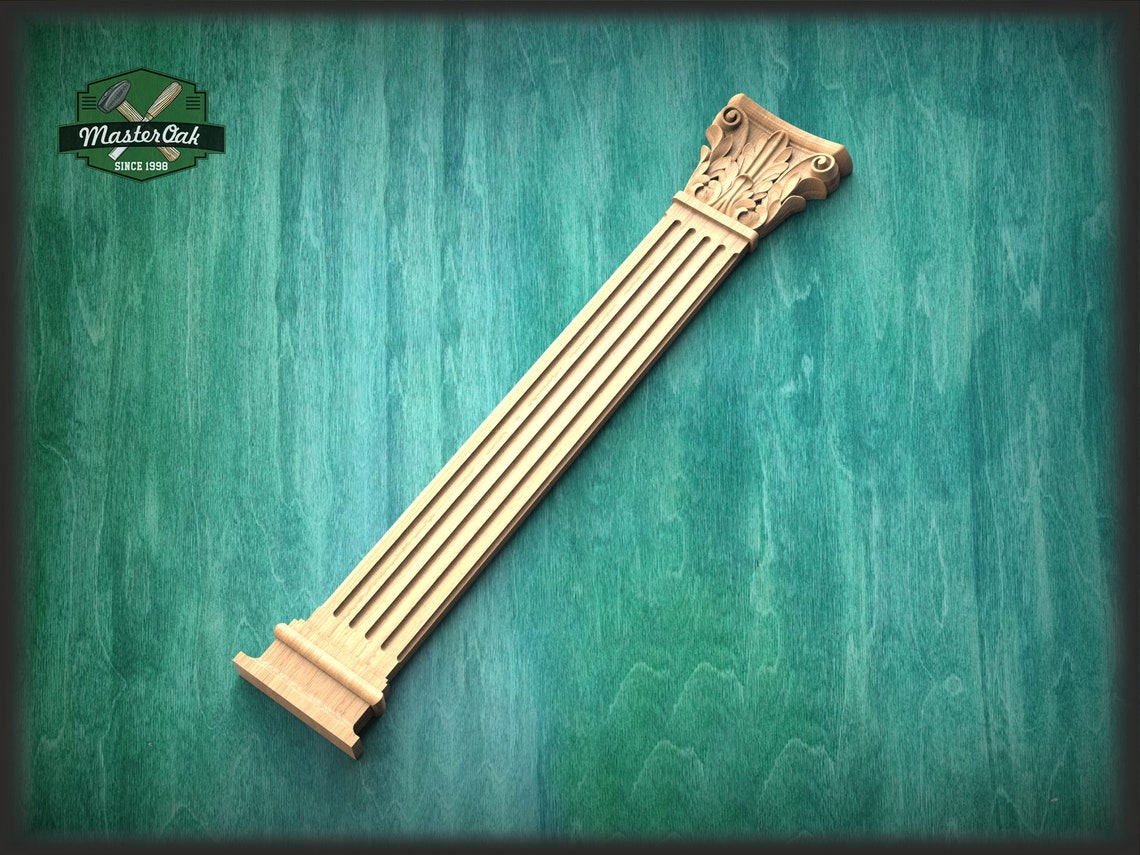 Corinthian Pilaster Column Classic Flute Ionic Carved Wood - Etsy
