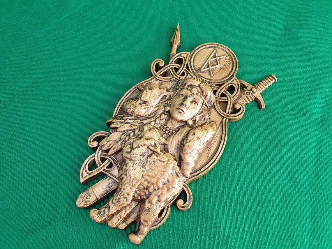 Freya, Goddess of Love and Fertility, Norse Mythology, Celtic Wood ...