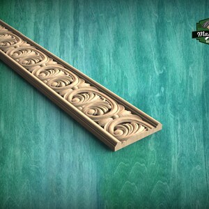 Greek Revival Wood Trim – Classical Acanthus Leaf Carved Moulding, 40 ...