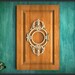 Large Onlay Arched Wooden Center Door Decor, Millwork Furniture Onlays ...