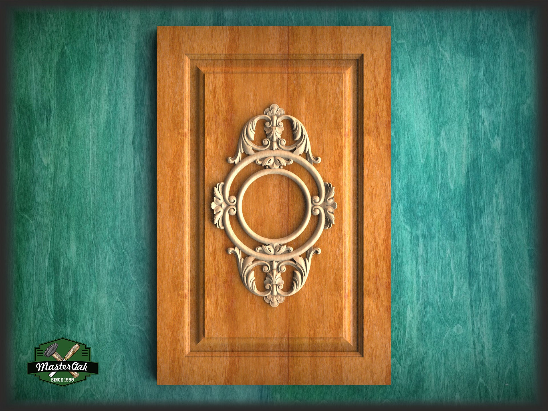 Large Onlay Arched Wooden Center Door Decor Millwork - Etsy