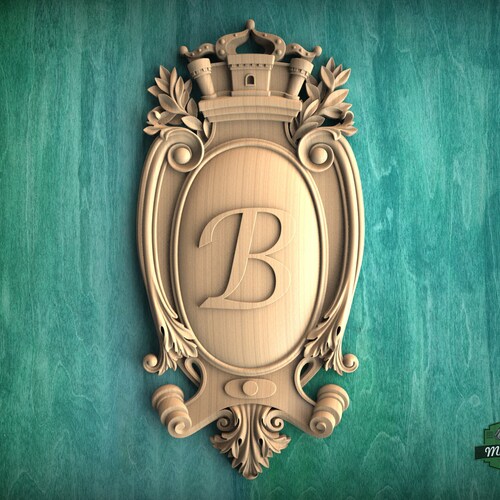 Personalized Antique Wooden Shield Onlay Unfinished - Etsy