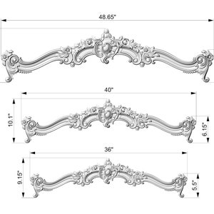Le Roi Soleil Cornice - French Baroque Classicism Elegance, 1 Pc ...