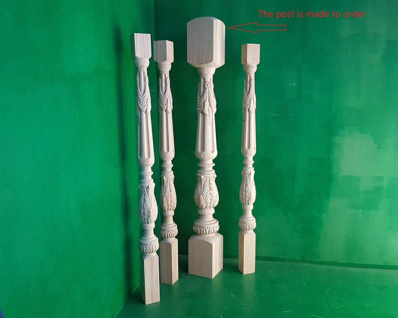 Carved Baluster in Classic Style 1 Piece Carved Banister of - Etsy