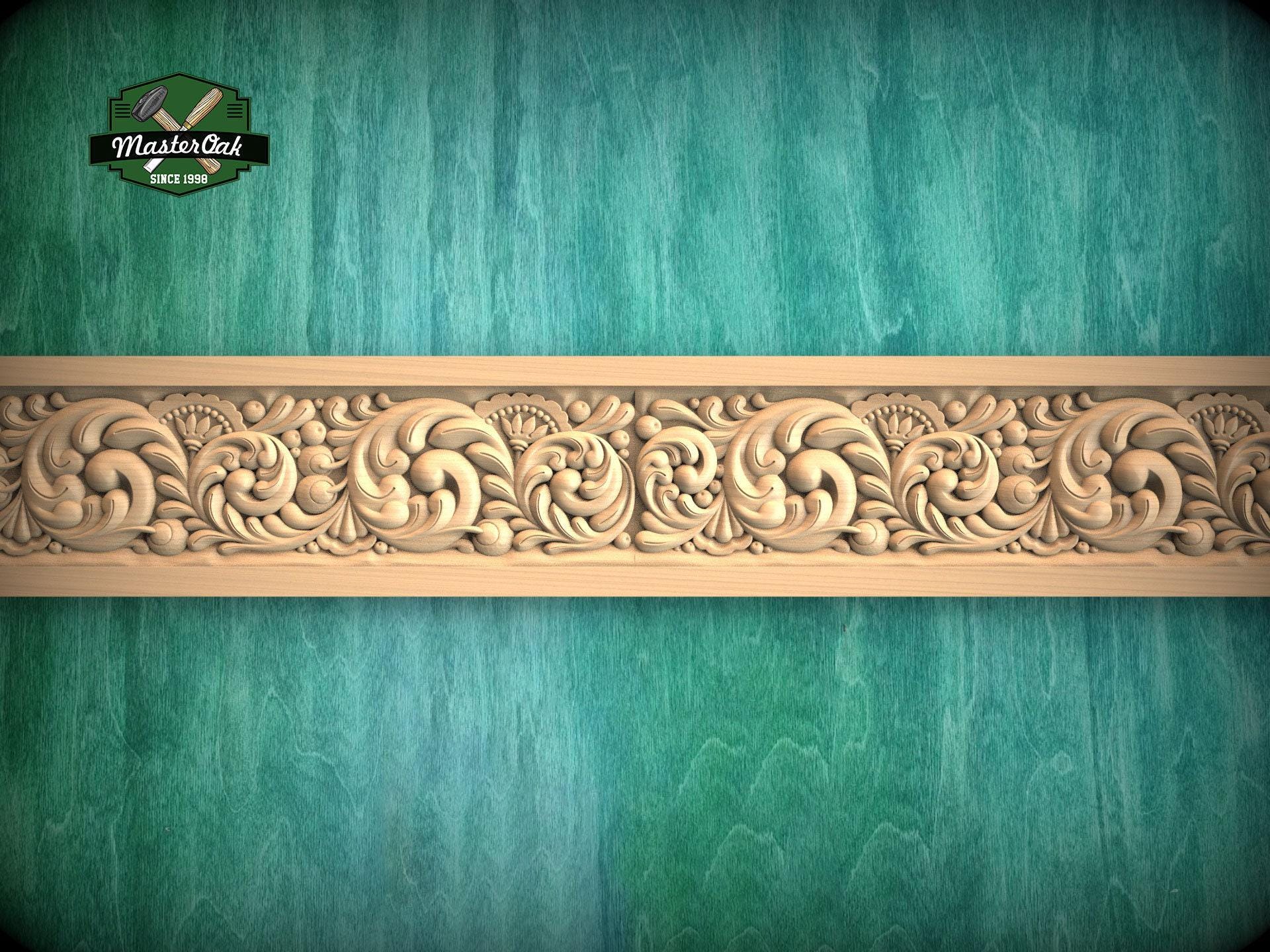 Decorative Moulding: Floral Elements in Classic Design, 40" Decorative ...
