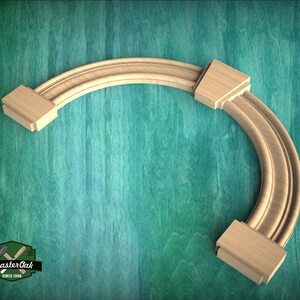 Modern Wooden Radius Trim - Architectural Carved Onlay for Arches, 1pc ...