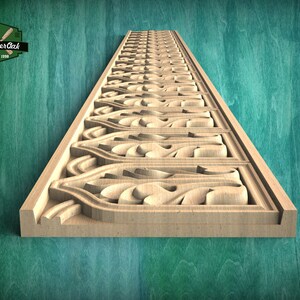 Gothic Flipping Moulding - Medieval Pattern, 40", 1 Pc, Unpainted ...