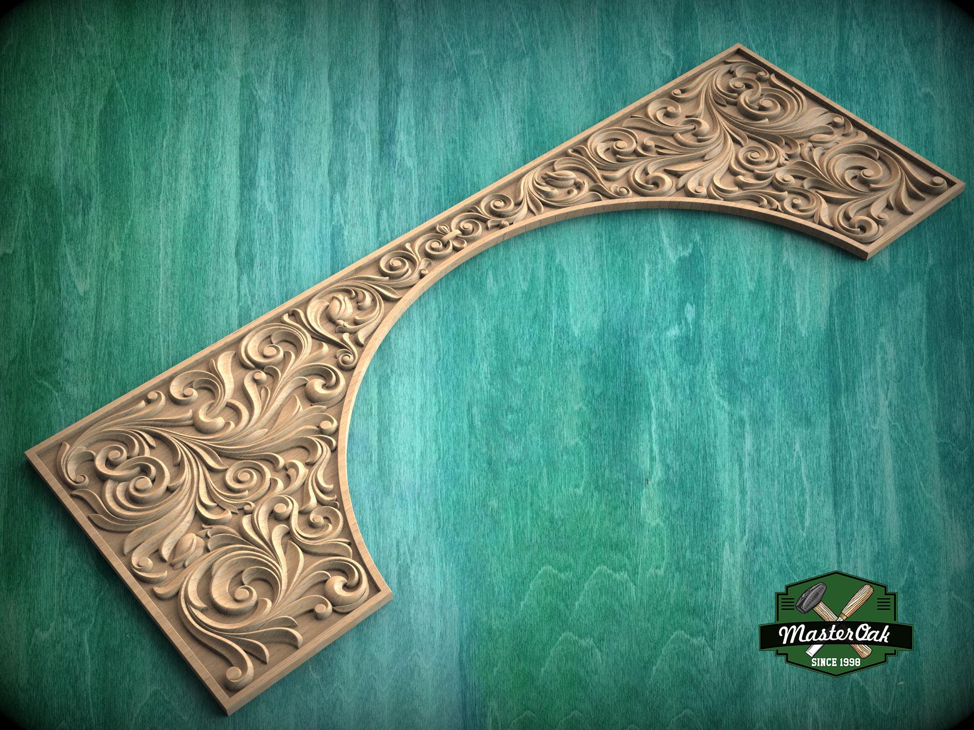 Baroque Elegance: Ornate Wooden Arch Frieze, 1pc, Home Wall Decoration ...