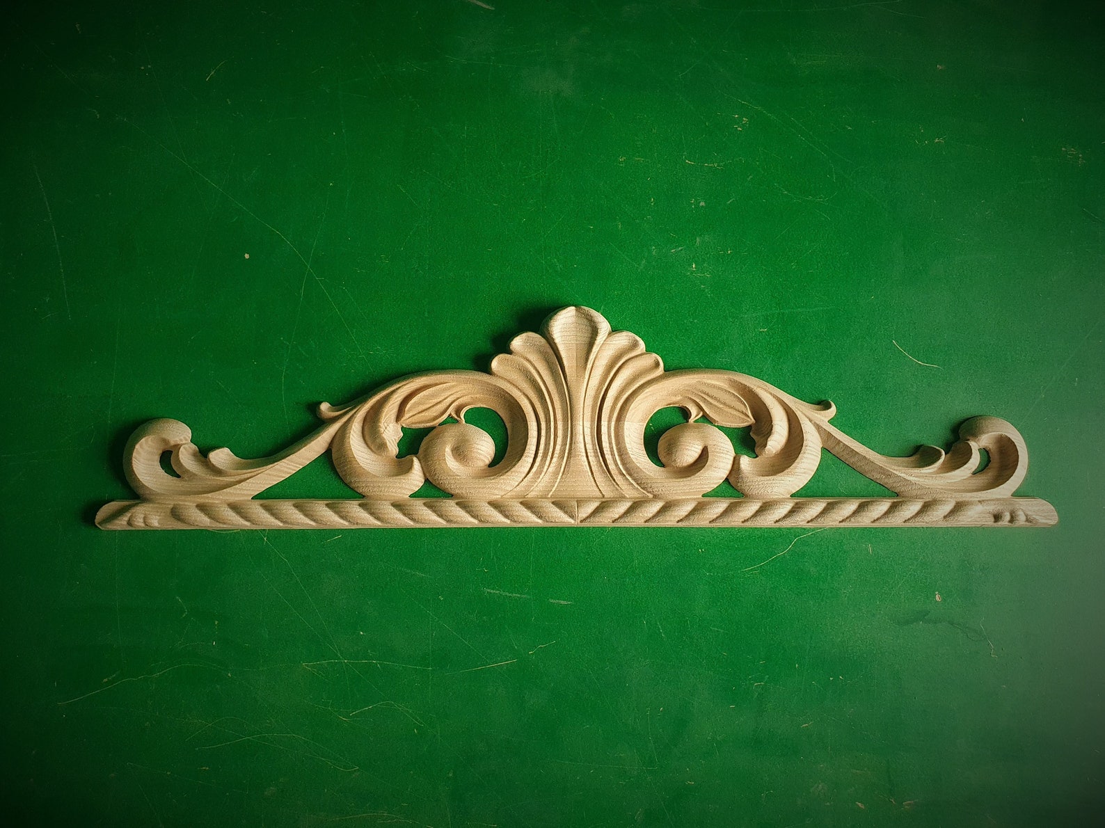 Unpainted Wood Carved Applique Onlay 1pc Home Wall | Etsy