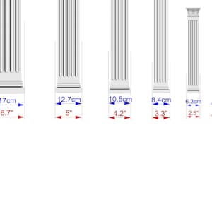 Corinthian Elegance Wooden Pilaster, Flat Back Columns, Classical Wood ...