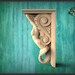 Corbel Mermaid of Wood Unpainted Decorative Carved Wooden - Etsy