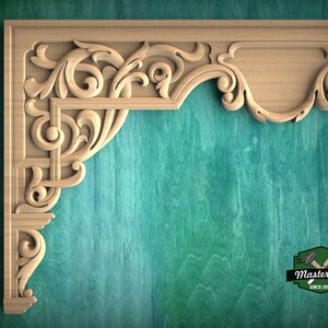 Elegant Carved Wood Arch Onlay – Artistic Arch Enhancement, 1pc ...