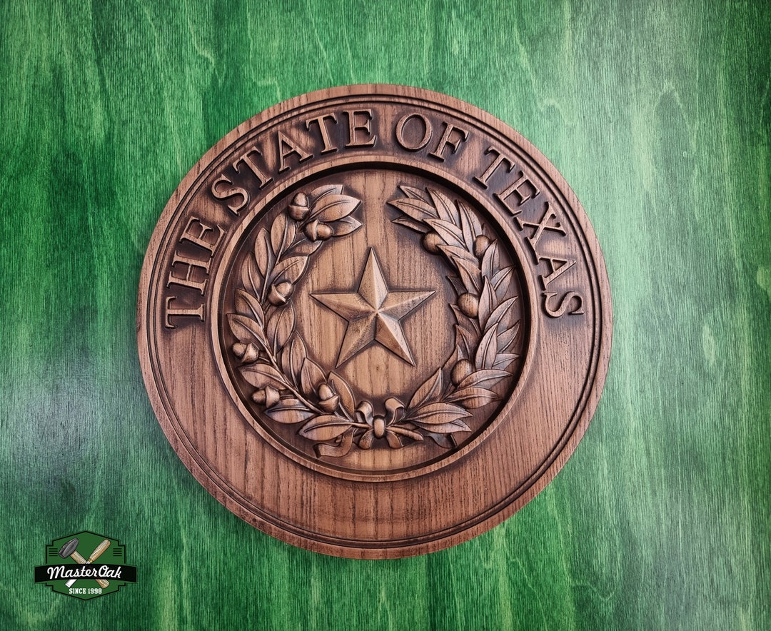 The Great Seal of the State of TEXAS, Coat of Arms of the TEXAS State ...