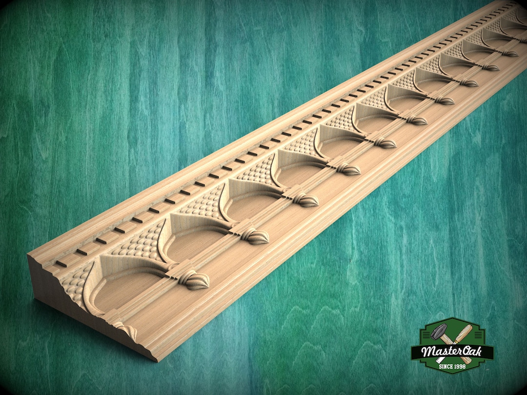 Architectural Carved Neo Gothic Tracery Cornice - Classical Crown ...