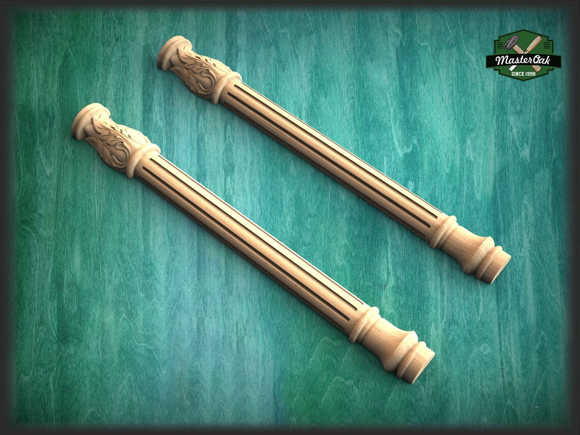 Half Column Pilasters for Fireplace Set 2pc Pair of Carved - Etsy