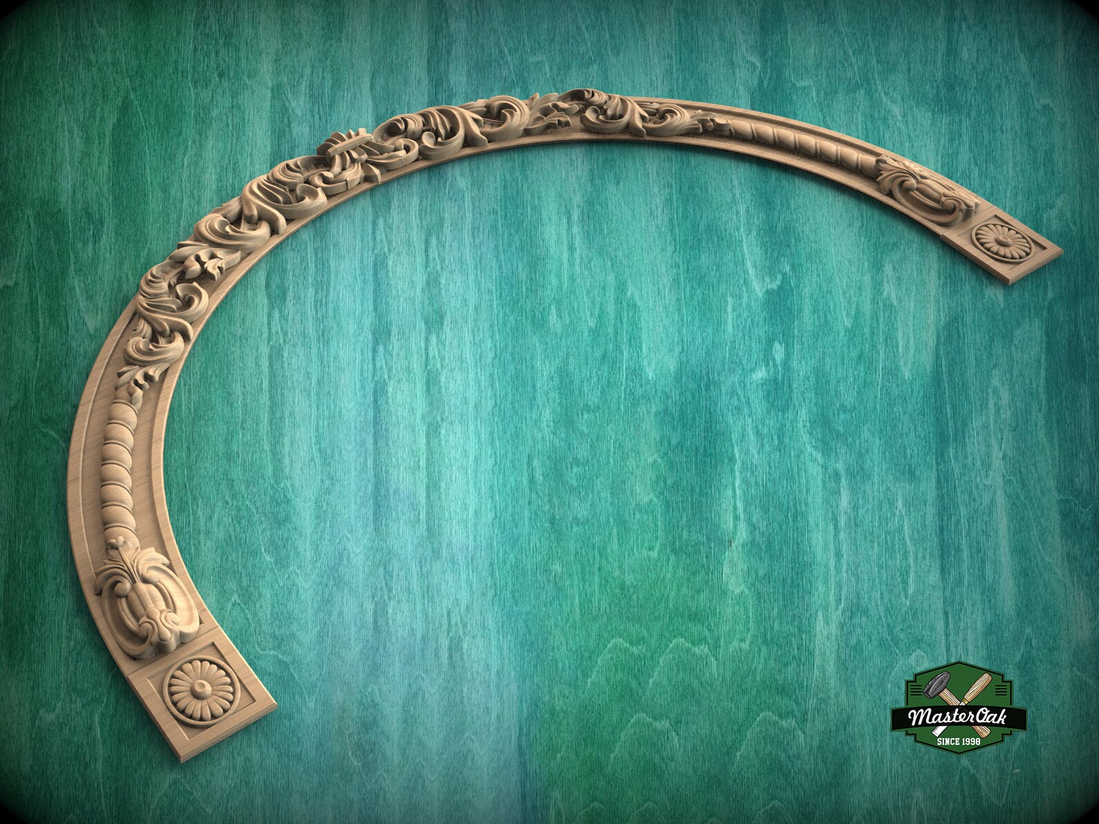 Carved Wood Arch Acanthus Leaf, 1pc, Home Wall Embellishments ...