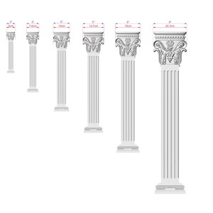 Classic Pilaster of Wood, Antique Style Decorative Wooden Pilaster ...