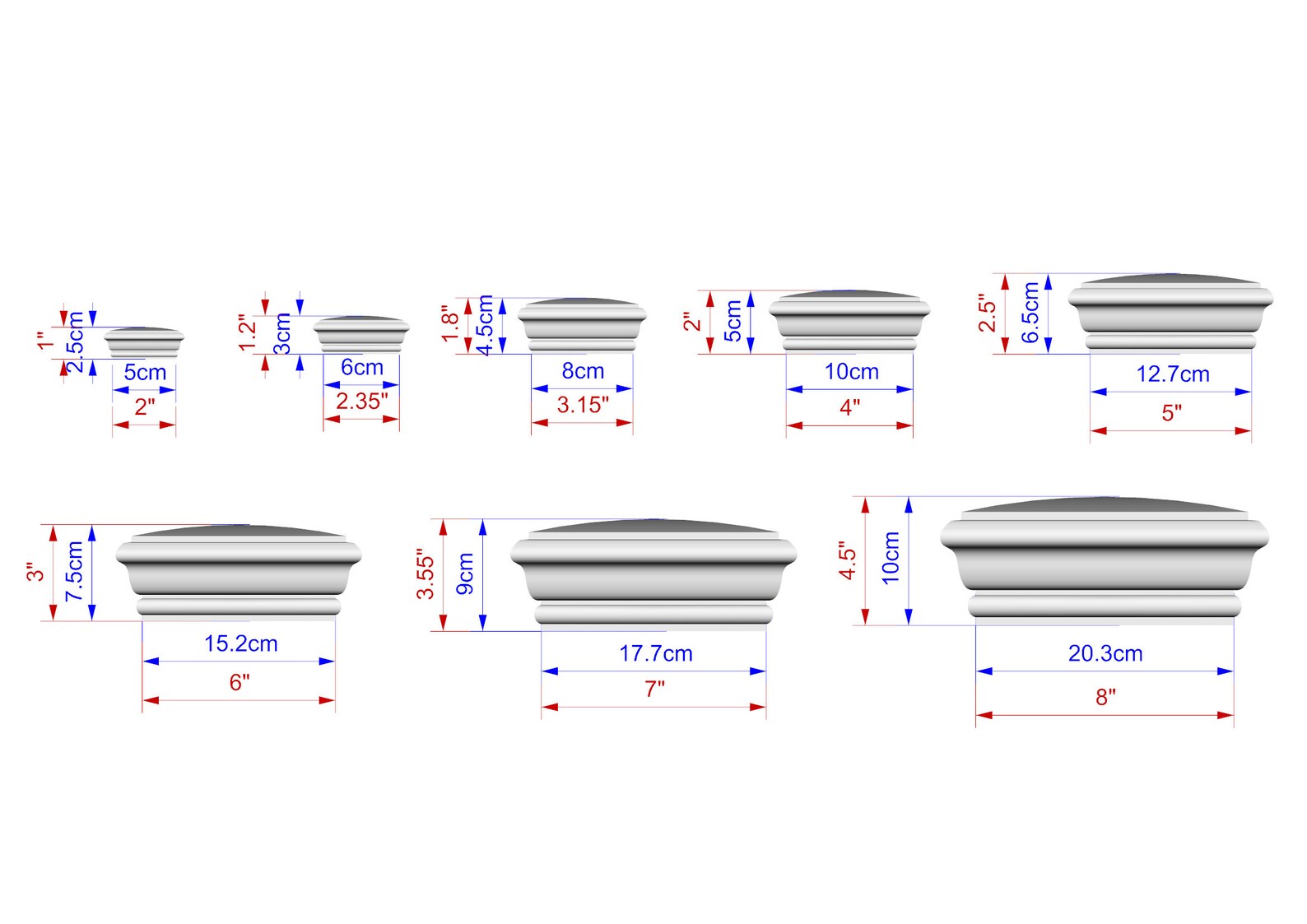 Square Staircase Newel Post Cap Square Post Finials Square - Etsy