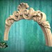 Baroque Style Wooden Arch Decoration Classic Swirls and Foliage Design ...