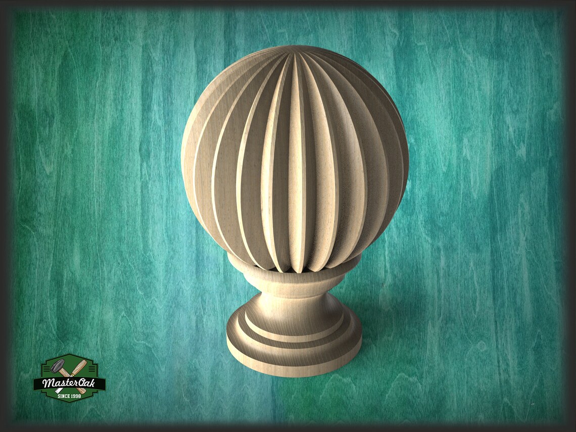 Architectural Wooden Onion Railing Post Topper - Etsy