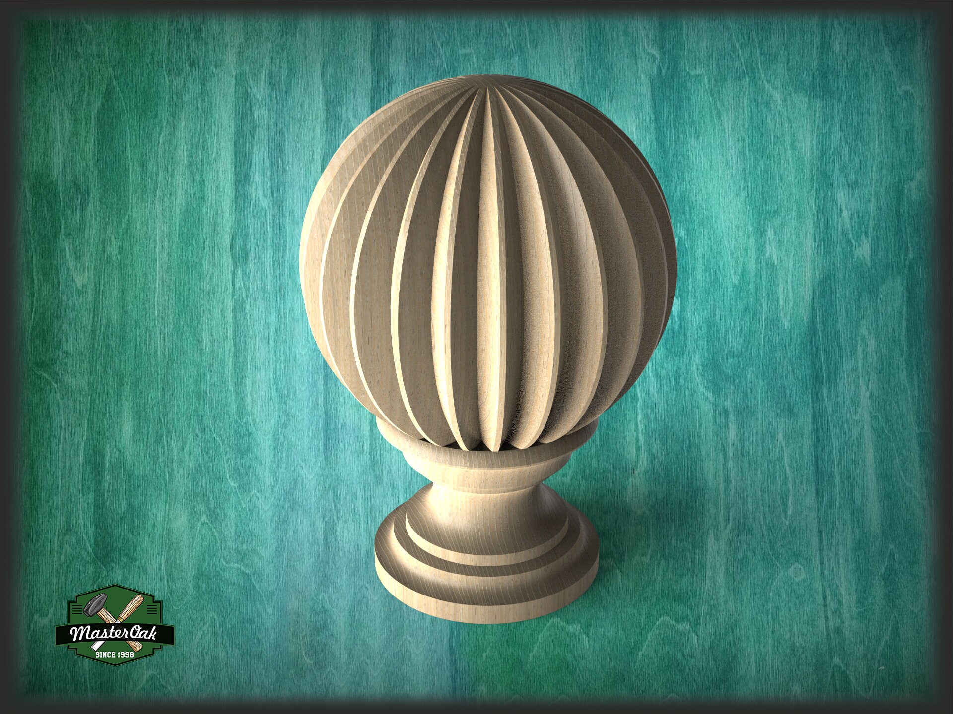 Architectural Wooden Onion Railing Post Topper - Etsy