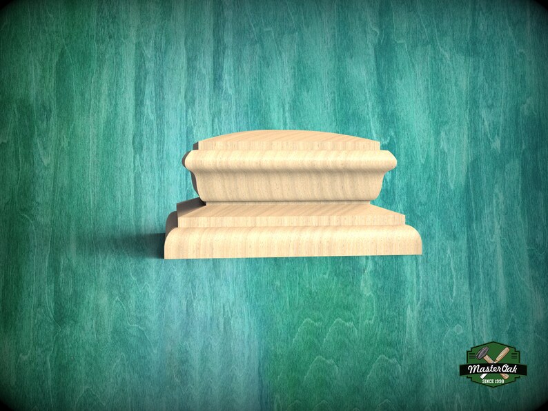 Square Staircase Newel Post Cap Square Post Finials Square - Etsy