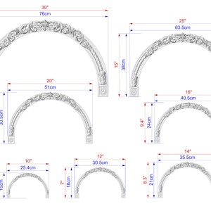 Carved Wood Arch - Acanthus Leaf, 1pc, Home Wall Embellishments ...