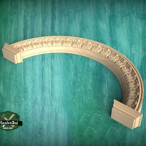 Floral Elegance Carved Arch, 1pc, Unpainted, Home Wall Embellishments ...