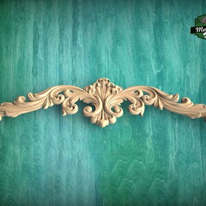 Royal Elegance: Carved Wooden Arch Onlay by Masteroak, 1pc, Unpainted ...