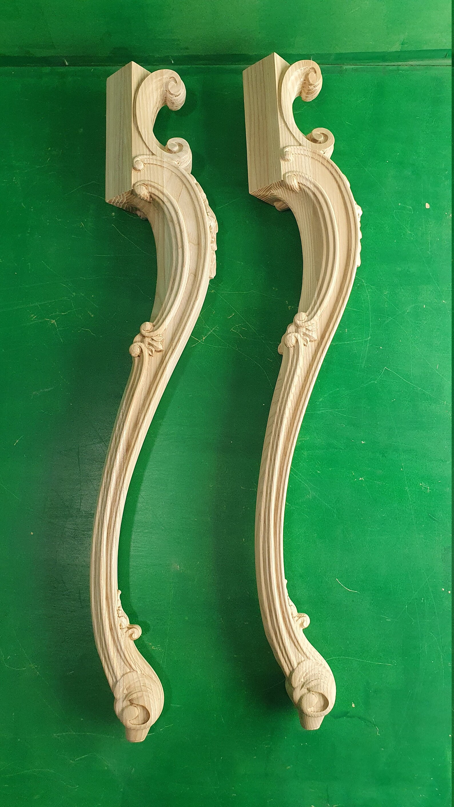 Beautiful Carved Cabriole Legs 29.5 Inch Set of 2pc for the - Etsy