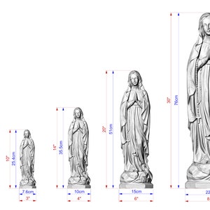 Virgin Mary Statue Made of Hardwood, Our Lady Wooden Ststue, Carved ...