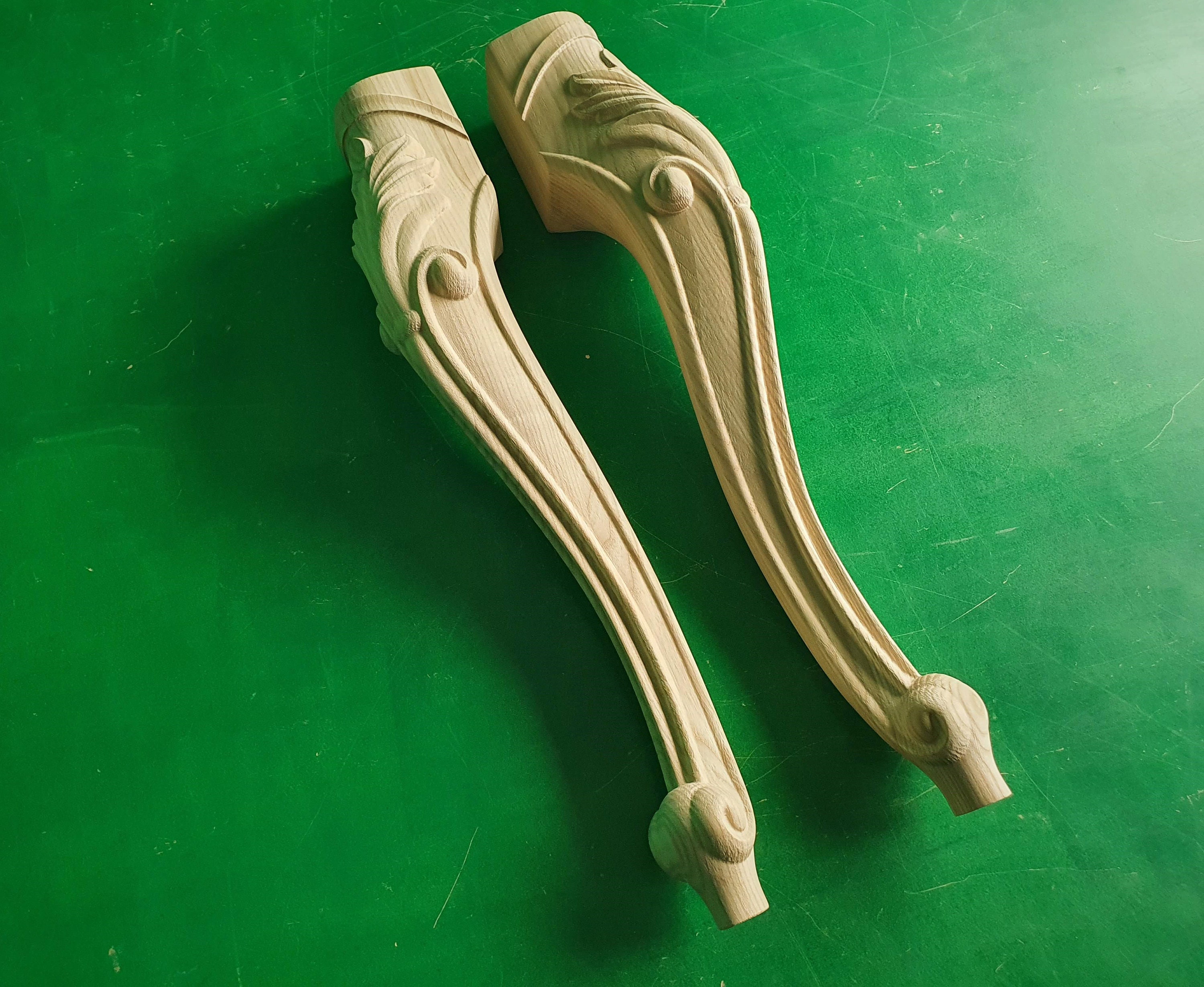Beautiful Carved Cabriole Legs Set 2pc for the Table - Etsy