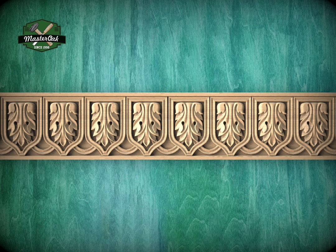 Gothic Flipping Moulding - Medieval Pattern, 40", 1 Pc, Unpainted ...