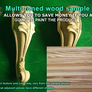 Pair of Beautiful Carved Legs, Set 2pc, Classic Style Legs, Baroque ...