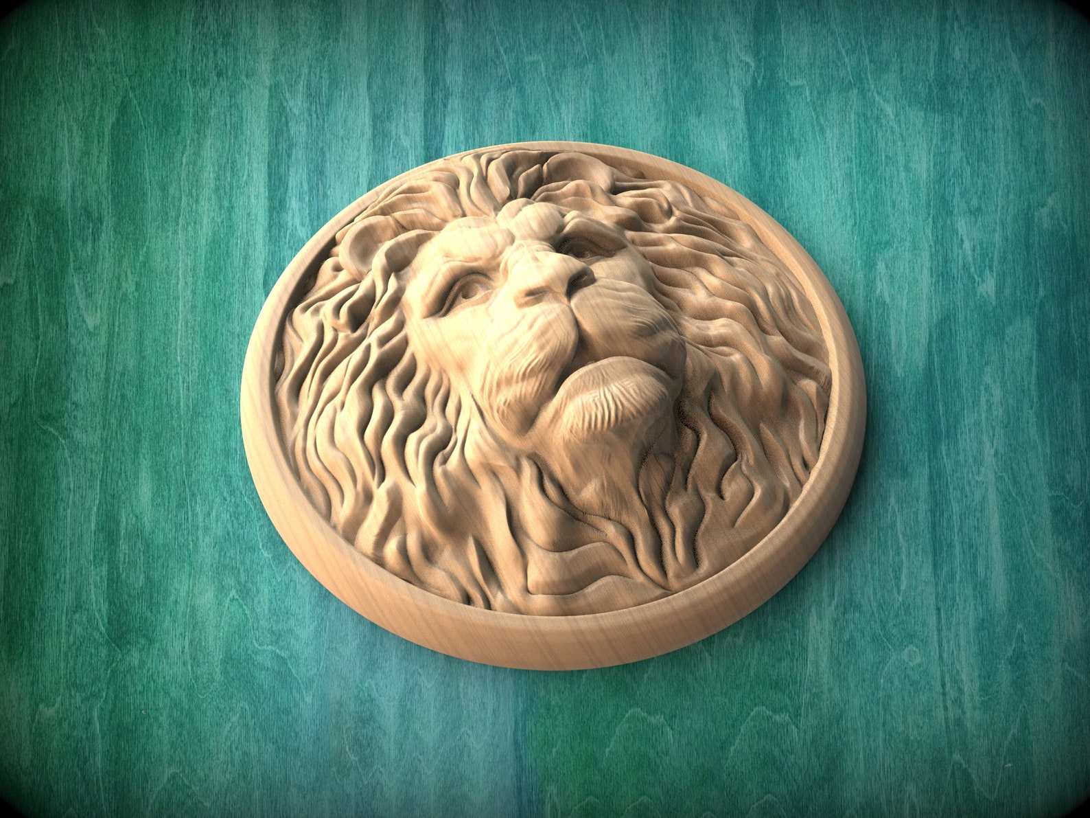 Round Rosette Lion Carved Lion Head Unpainted 1pc Applique - Etsy