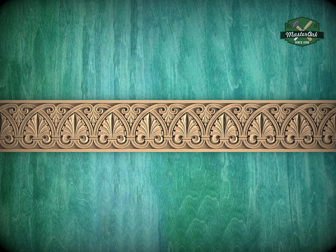 Rococo Solid Wood Moulding With Sea Shells, 40" Classical Wood Cabinet ...