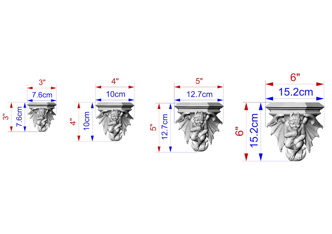 Devil Gargoyle of Wood Carved Gothic Corbel Gargoyle - Etsy