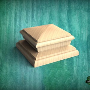 Square Staircase Newel Post Cap, Square Post Finials, Square Bed Cap - Etsy