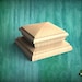 Square Staircase Newel Post Cap, Square Post Finials, Square Bed Cap - Etsy