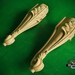 Pair of Beautiful Carved Legs, Set 2pc, Classic Style Legs, Baroque ...